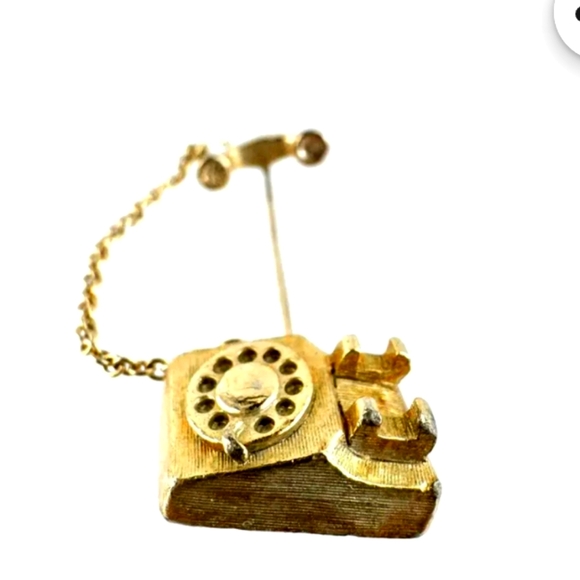 Avon | Jewelry | Avon Gold Vintage Telephone Brooch | Poshmark
